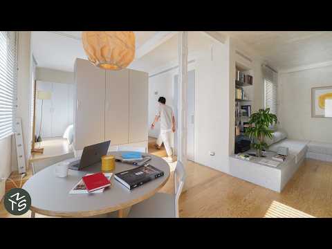 Architect’s Compact Minimalist Apartment with Smart Storage, Madrid 47sqm/506sqft