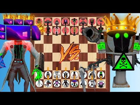 Skibidi Toilet Tournament | Team PCMan Titan vs Plague SCP 049 on chess ...