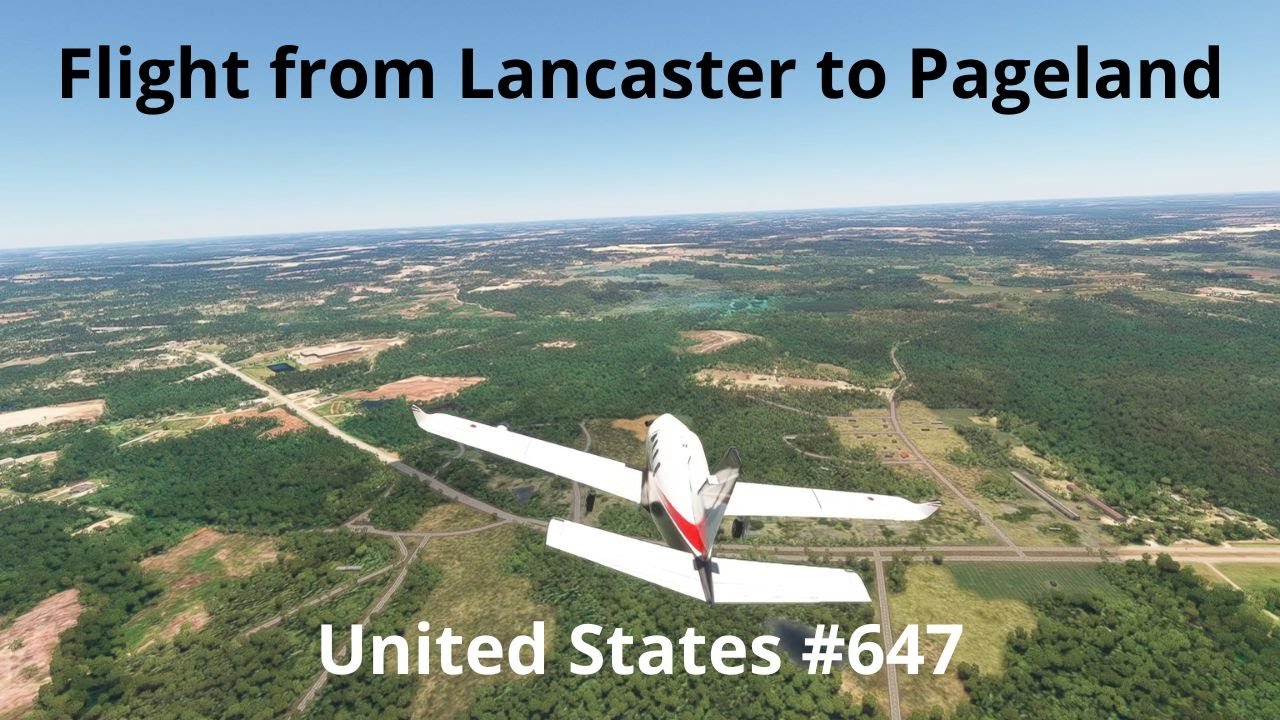 Flight from Lancaster to Pageland/Flying through United States #647 ...