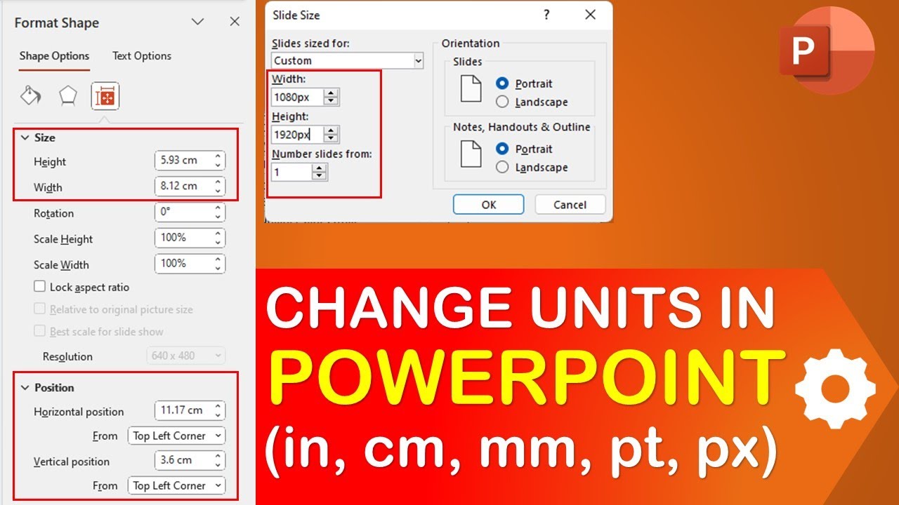 PowerPoint Hidden Trick: Type Any Measurement Unit (Inches, CM, MM, PX ...