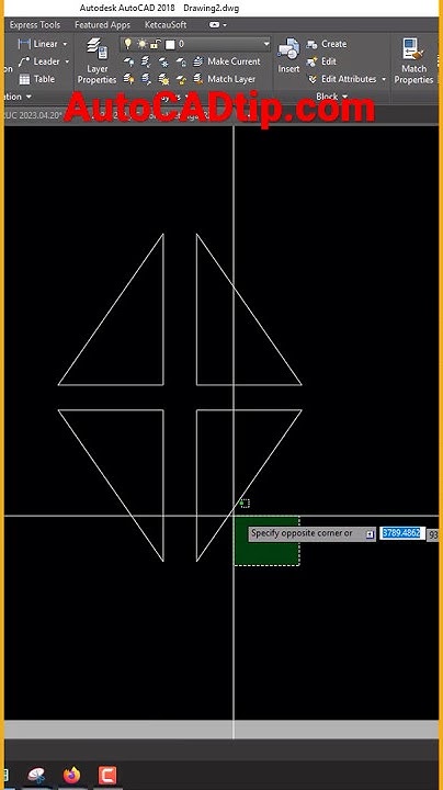 AutoCAD for beginner - Mirror command #ntd #autocad #tutorials #command - YouTube