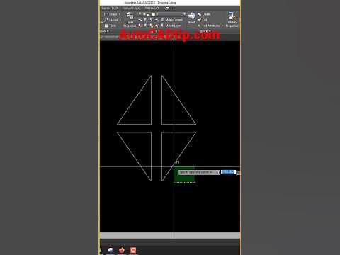 AutoCAD for beginner - Mirror command #ntd #autocad #tutorials #command - YouTube