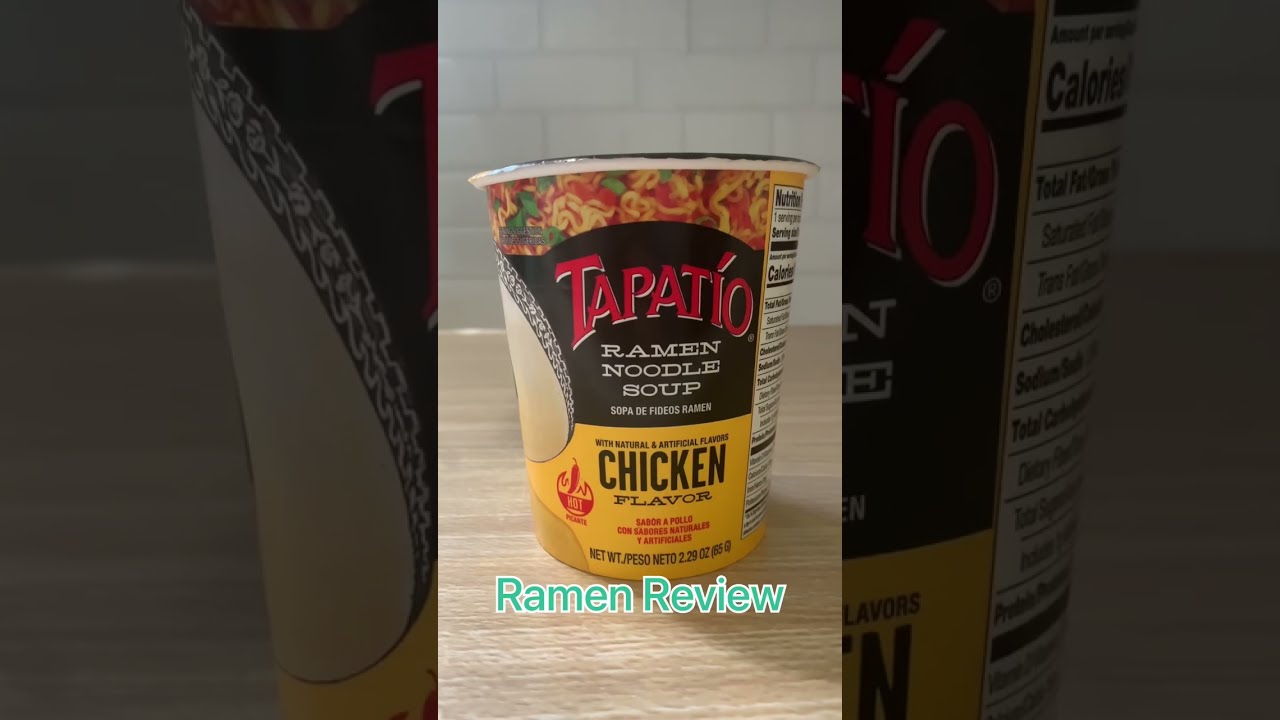 Tapatio Ramen Noodle Chicken Flavor Review: Is It Good? - YouTube
