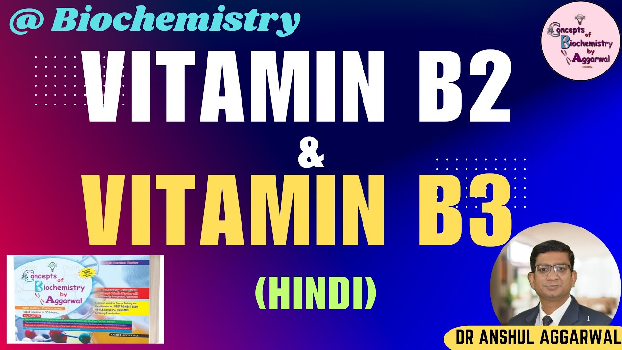 Vitamin B2 and Vitamin B3 (Hindi) NEETPG |FMGE |USMLE |DENTAL PG ...