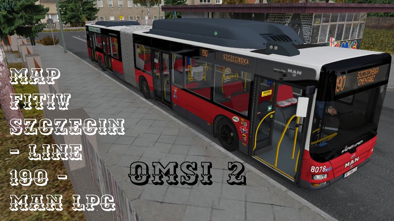 OMSI 2 - Map Fiktiv Szczecin - Line 190 - MAN LPG - YouTube