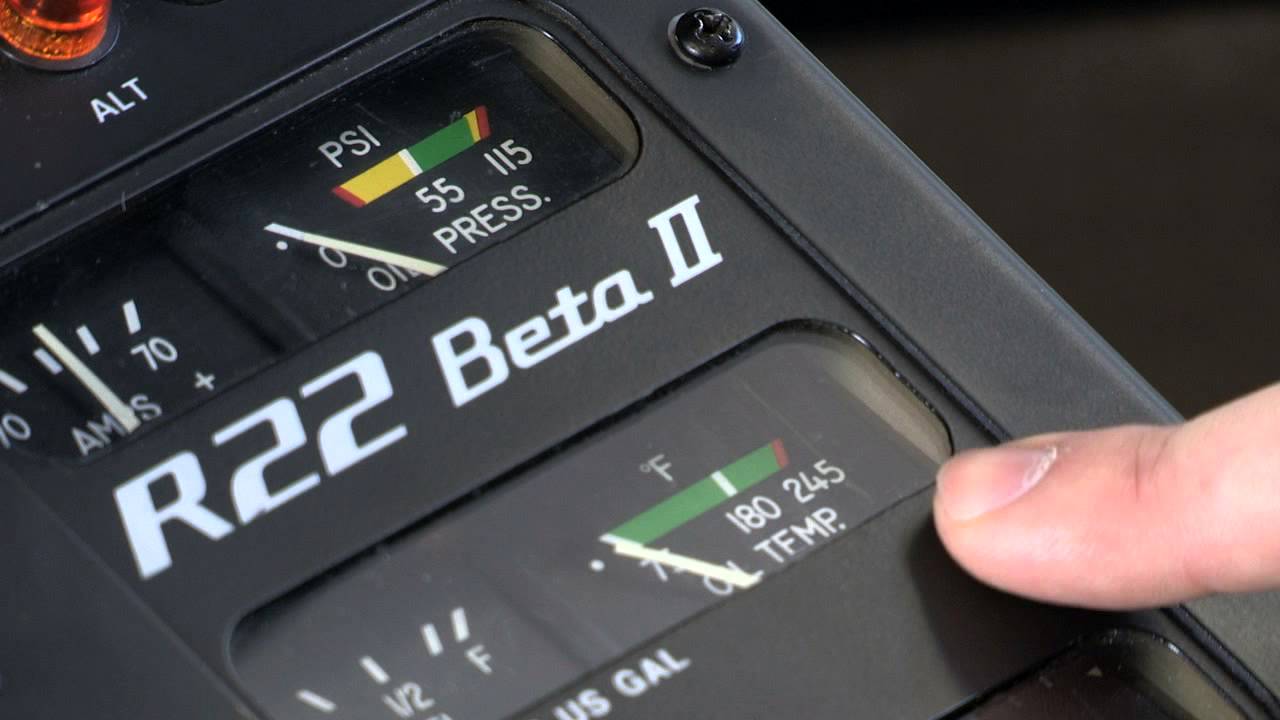 R22 - Oil Temperature Gauge - YouTube