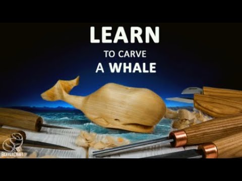 Wood carving for beginners ideas, courses. How whittling a whale or any ...