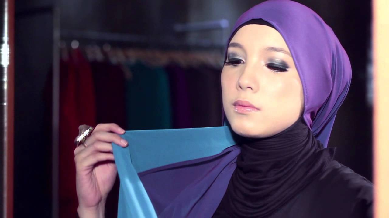 JENAHARA TWO TONE SHAWL HIJAB TUTORIAL #2 - YouTube