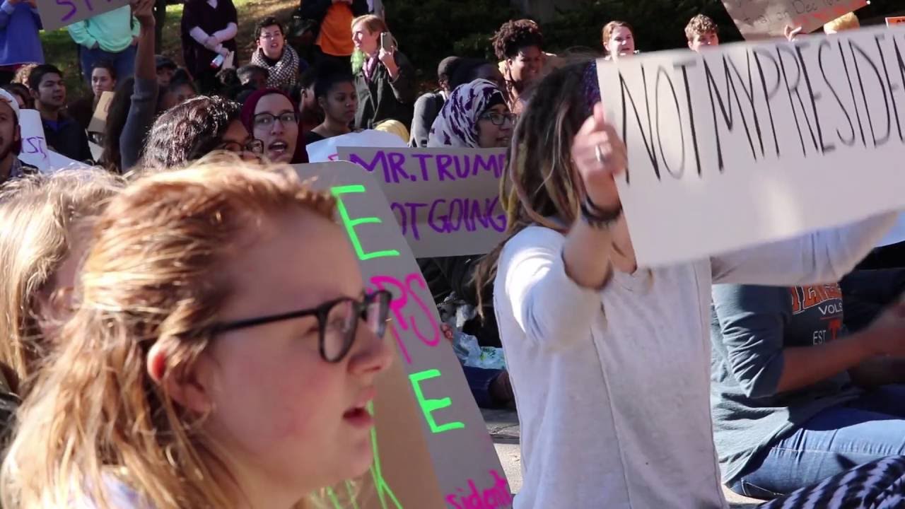 UTK Protest- Thursday November 10, 2016 - YouTube