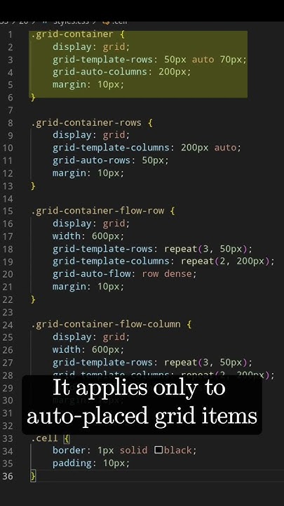 💻 CSS 20a 💻 grid-auto-columns property 💻 #css #css3 #csscourse #html #html5 #omg - YouTube