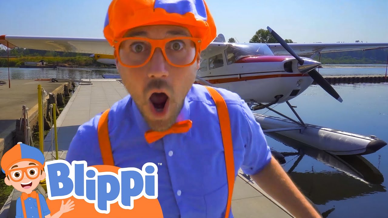 Blippi Flies a Seaplane | Vehicles for Kids | Educational Videos for ...