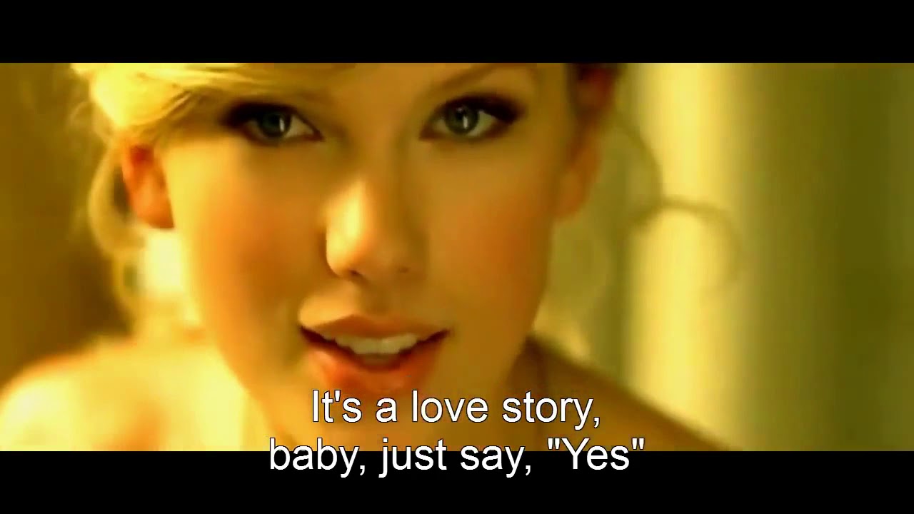 HD Taylor Swift Love Story MV Lyrics On Screen - YouTube