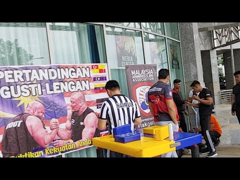 Gusti lengan Hari Sukan Negara Putrajaya P1 - YouTube