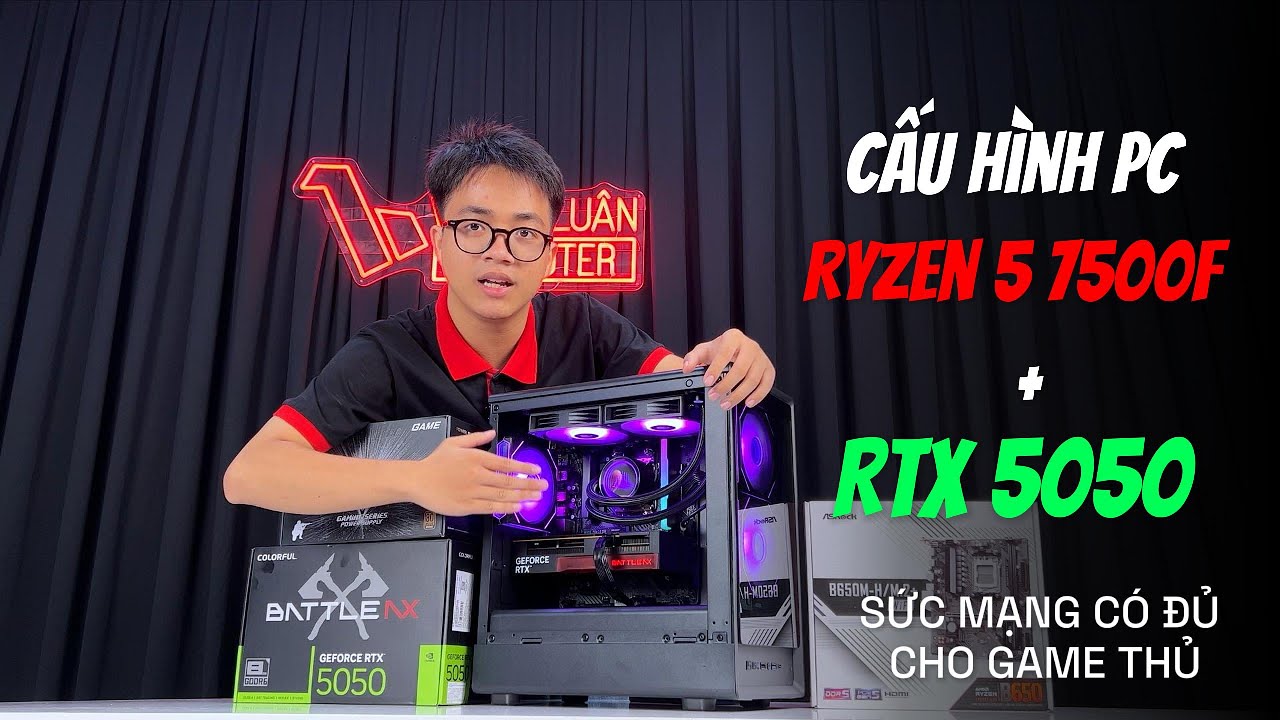 PC Ryzen 7500F + RTX 5050 | Hiệu Năng KHỦNG Chỉ 18 Triệu! - YouTube
