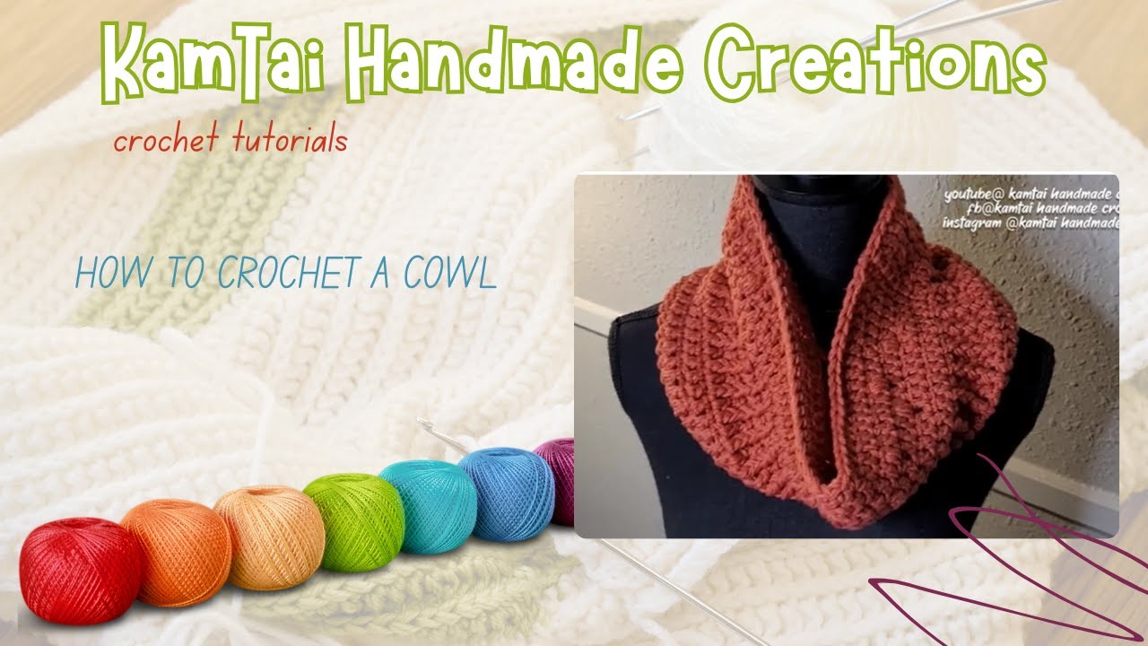 HOW TO|CROCHET A COWL|NEW TUTORIAL|QUICK AND EASY - YouTube