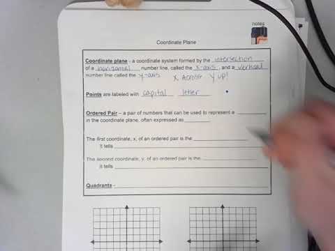 Coordinate Plane Lesson 1 - YouTube