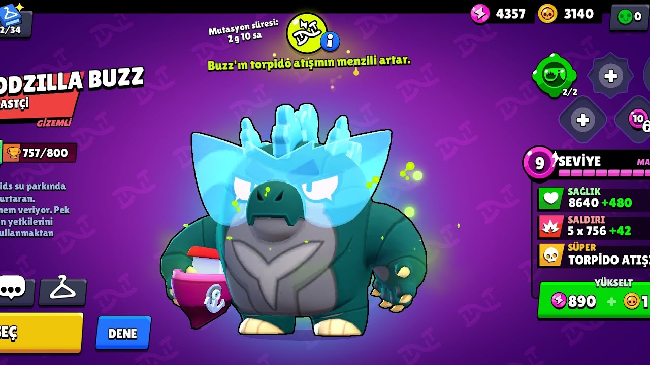25 RANK GODZİLLA BUZZ BRAWL STARS - YouTube