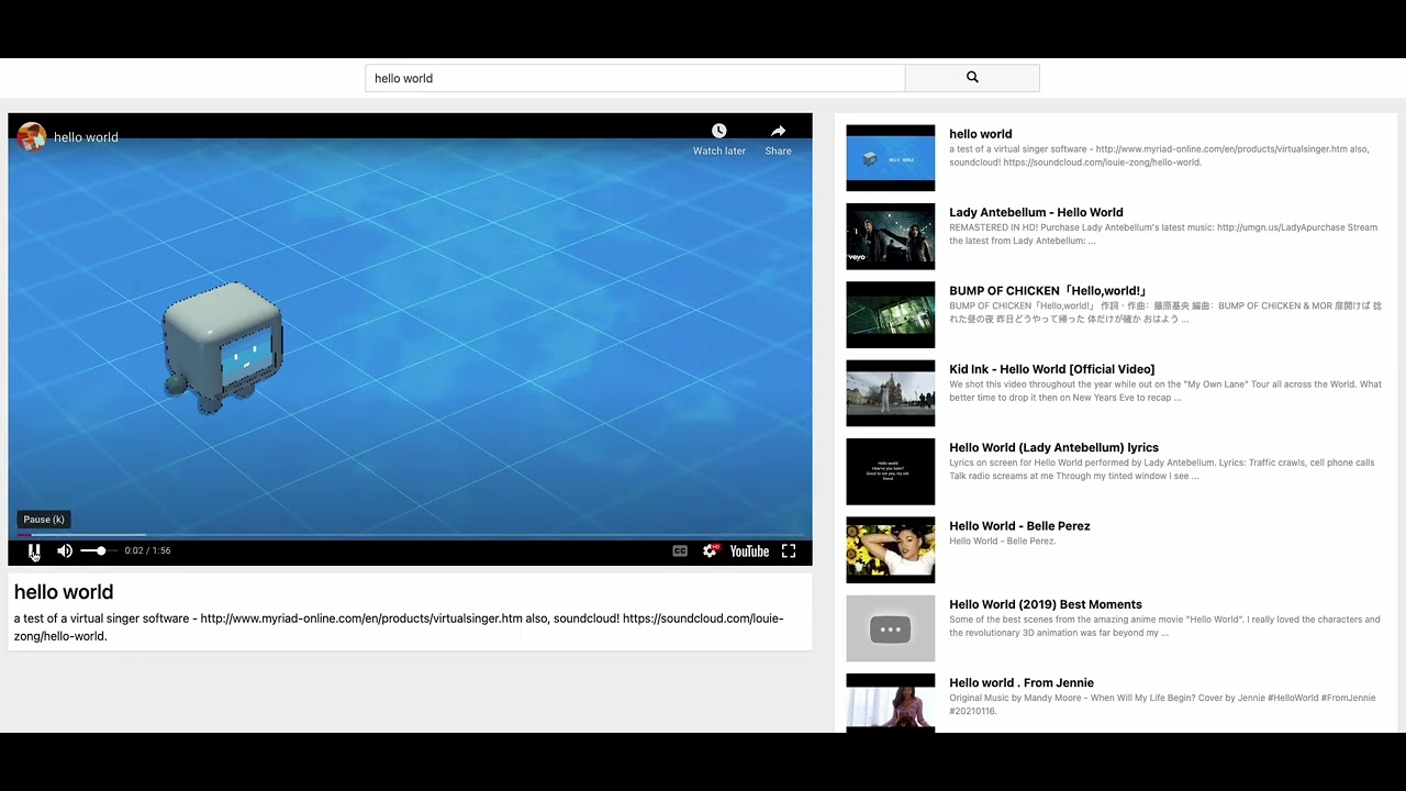 Video Player Project - YouTube