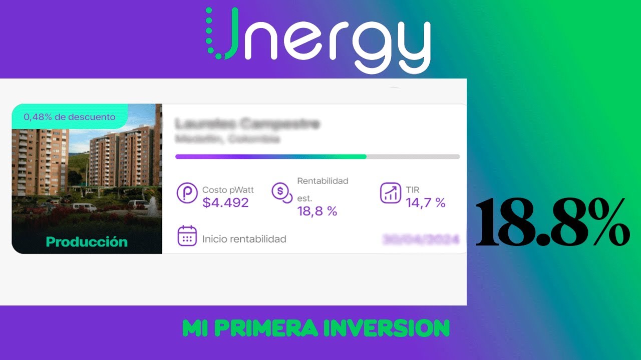 UNERGY - Primera inversión - Plataforma ENERGIA Solar - YouTube