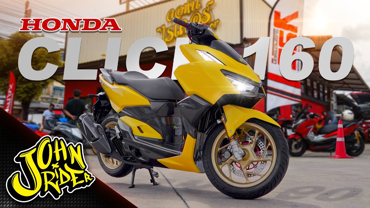 รีวิวแต่งสวย Honda Click160 Step 2 | Johnrider - YouTube