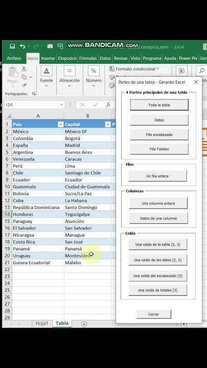 Tablas con código VBA Excel #excel #vba #listobject #short - YouTube