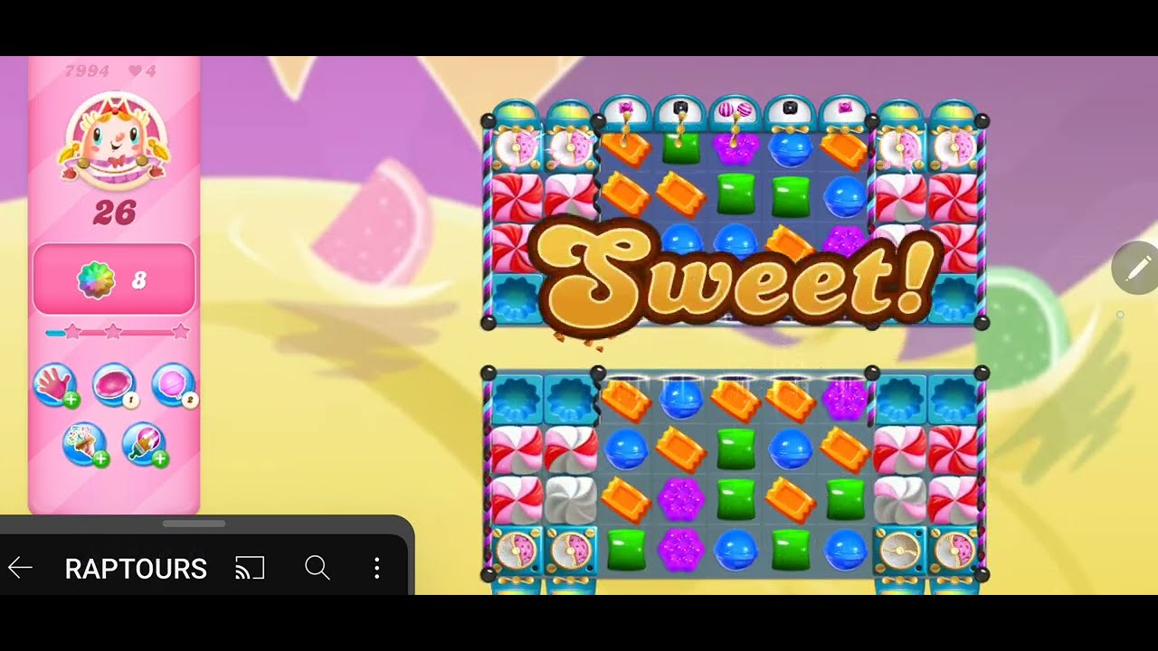 Candy Crush Saga Level 7994 Candilicious! Passed on First Try! - YouTube