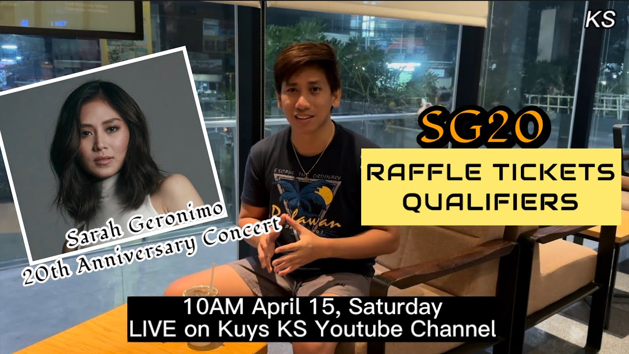 Sarah Geronimo’s 20th Anniv Concert Raffle Tickets Qualifiers - YouTube