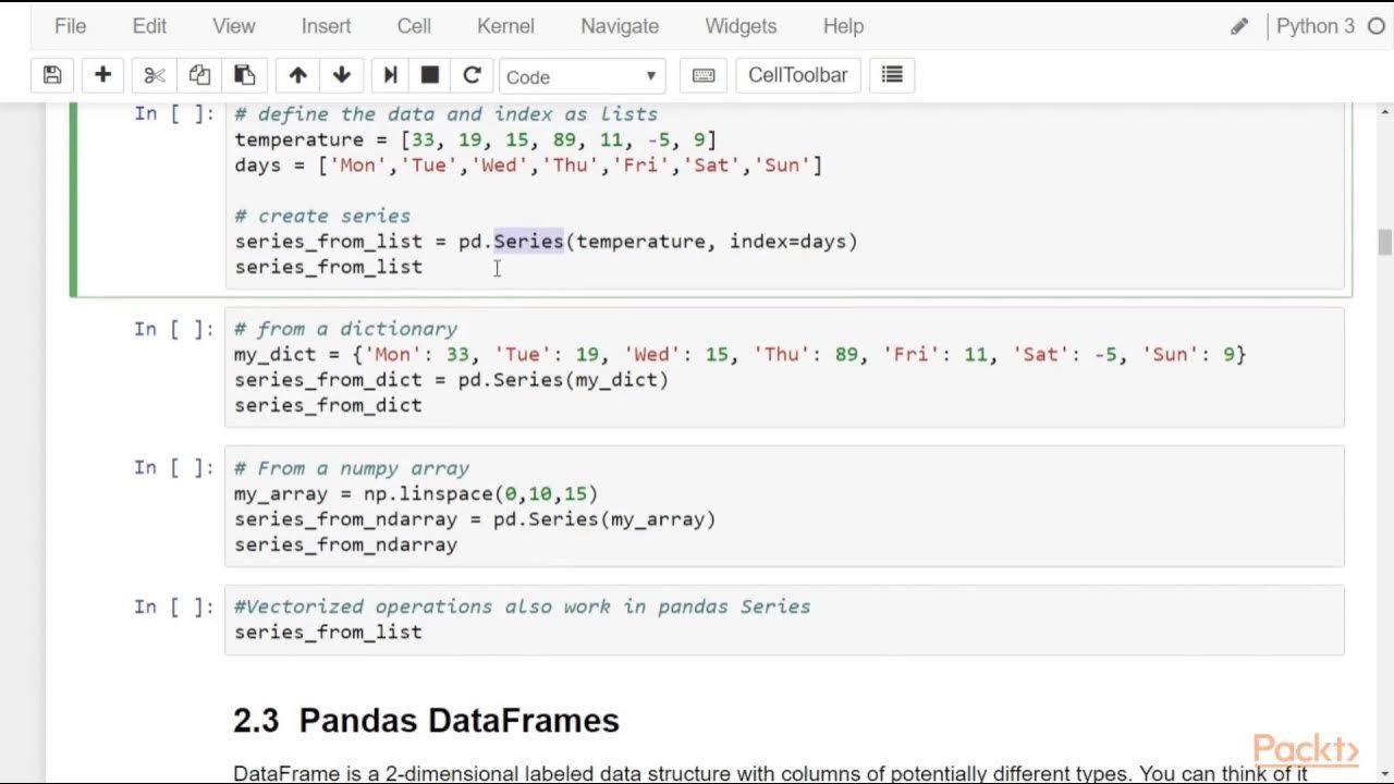 Become a Python Data Analyst : The Pandas Library | packtpub.com - YouTube