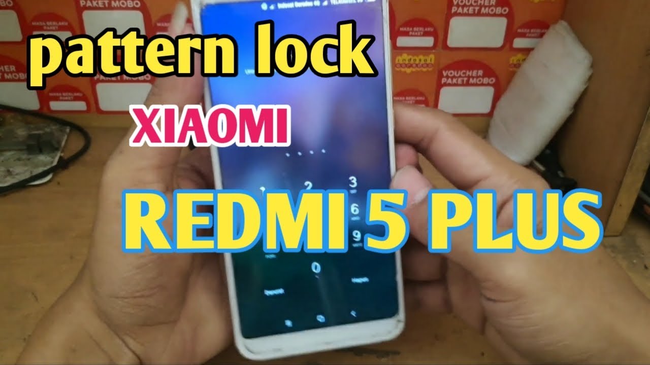 CARA BUKA PATTERN LOCK XIAOMI REDMI 5 PLUS - YouTube
