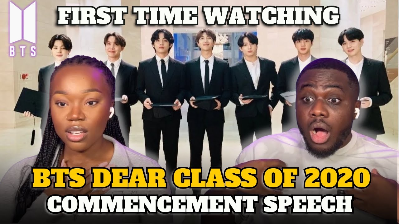 K-POP NEWBIES FIRST TIME WATCHING BTS (방탄소년단) COMMENCEMENT SPEECH DEAR ...