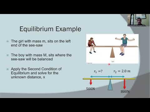 Physics I - Chapter 12 Sec 1 - The Two Conditions of Equilibrium - YouTube