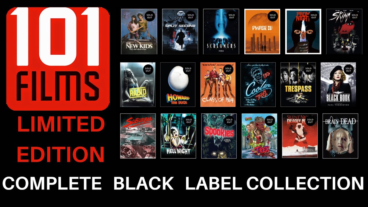 My 101 Films Complete Limited Edition Black Label Collection - YouTube