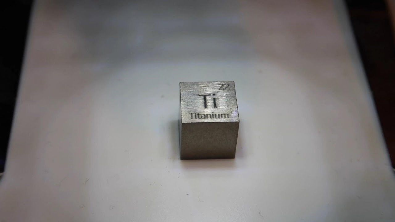 Titanium Metal 10mm Density Cube 99.9% Pure - YouTube