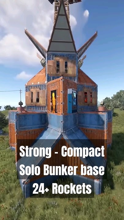 The Keep - COMPACT Solo Bunker 24 Rockets - Rust Base Design #rust #rustbasedesign #shorts - YouTube