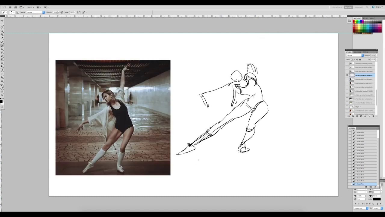 Speed gesture drawing - YouTube