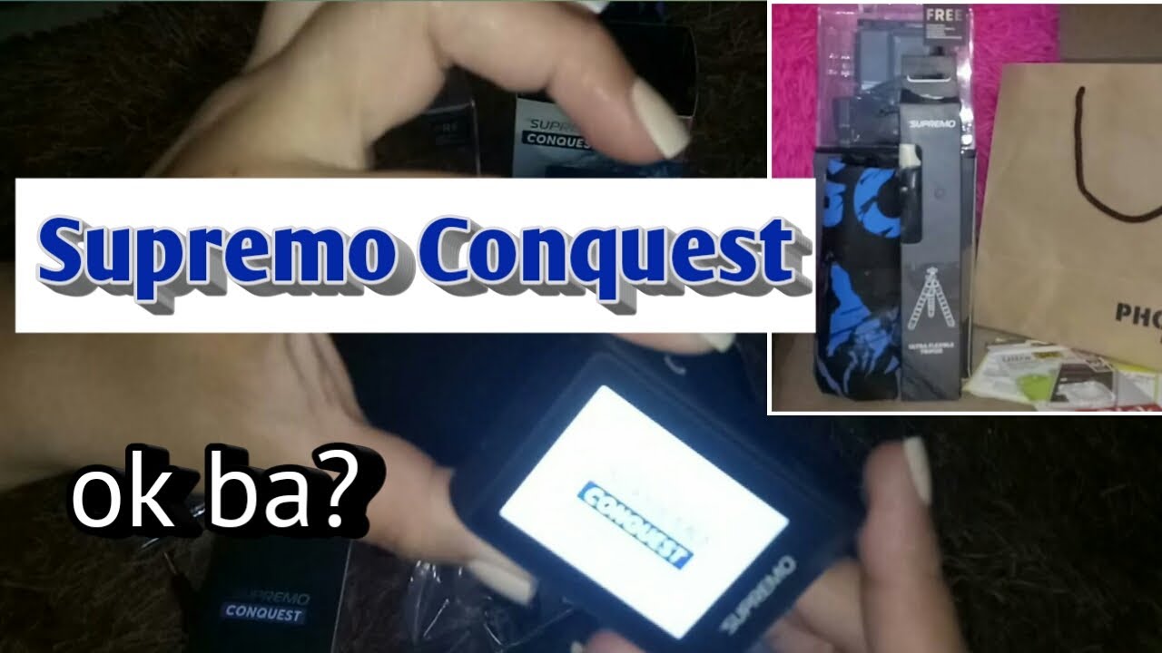 SUPREMO CONQUEST ACTION CAMERA | SETTINGS AND REVIEW - YouTube