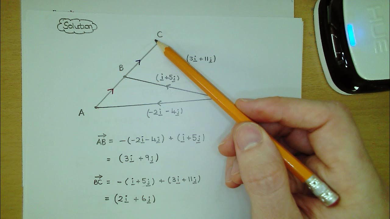 Proving 3 points are collinear - YouTube