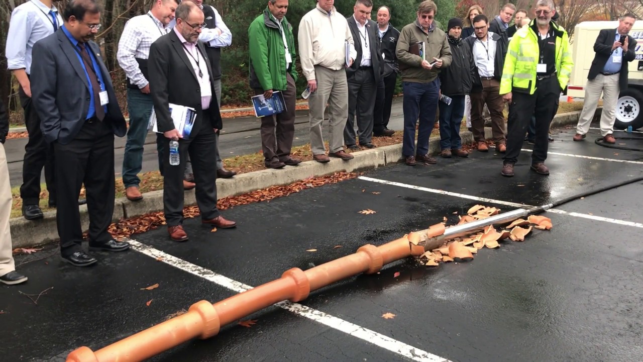 Pneumatic Pipe Bursting Demo - YouTube