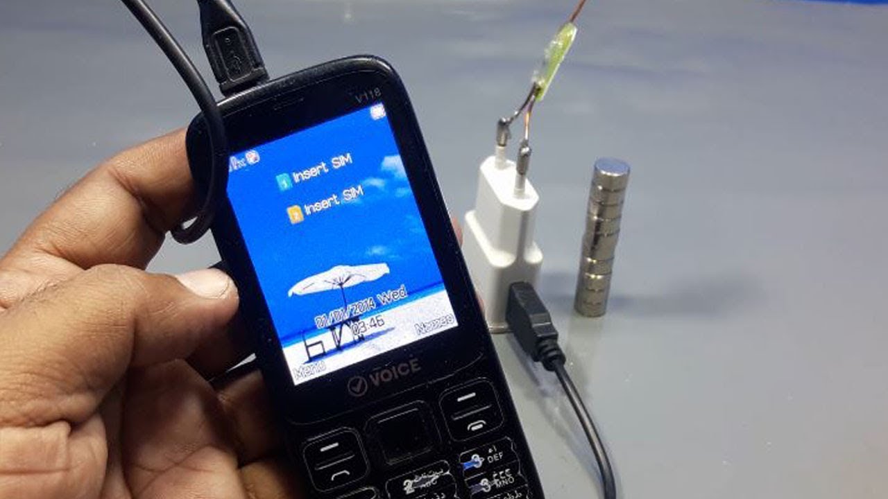 Wireless Free Energy for Mobile Charging using a sim card with magnets ...