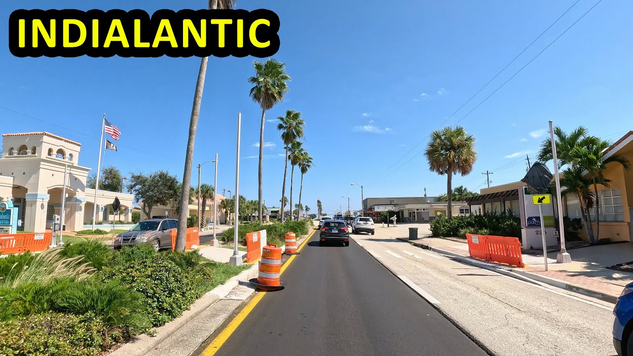 Indialantic Florida Driving Through - YouTube