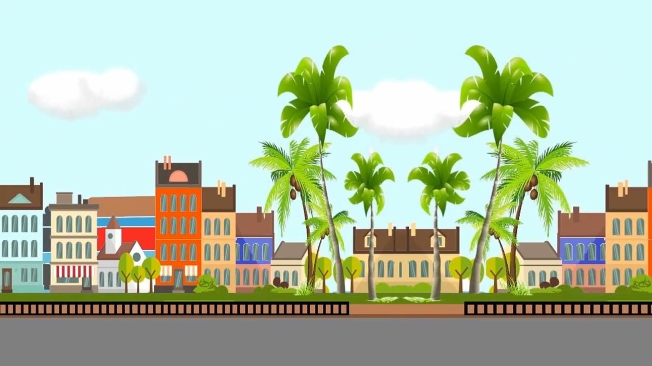 Copyright Free Animated Road Moving Background Video #animation # ...
