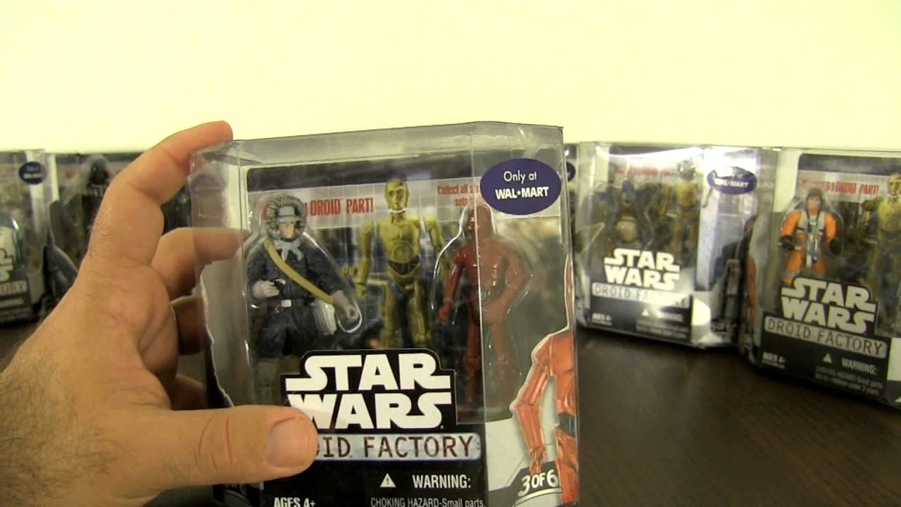 Star Wars Wal-Mart Exclusive Droid Factory Sets - YouTube