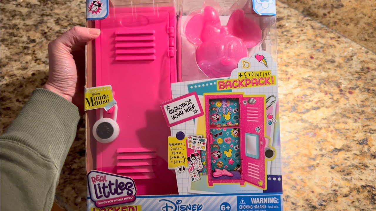REAL LITTLES Disney Minnie Mouse Locker and Exclusive Backpack REVIEW ...