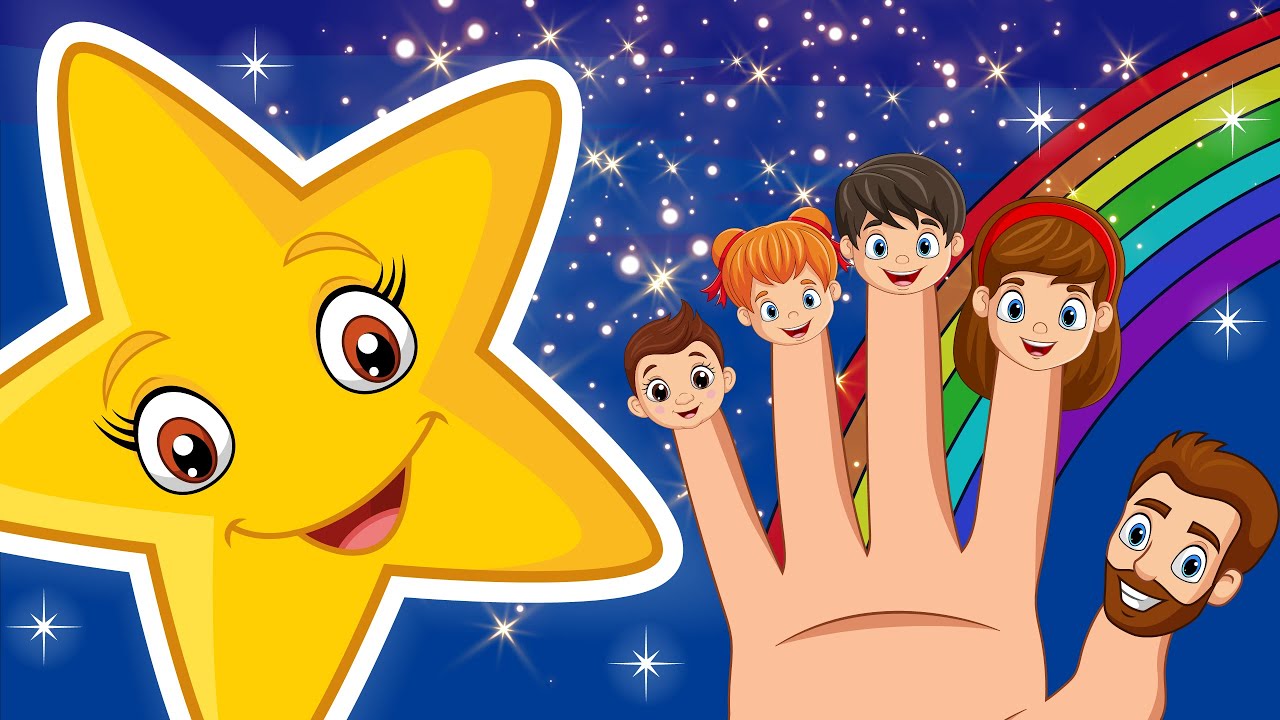 Twinkle Twinkle Little Star + Finger Family Dance Nursery Rhymes And ...