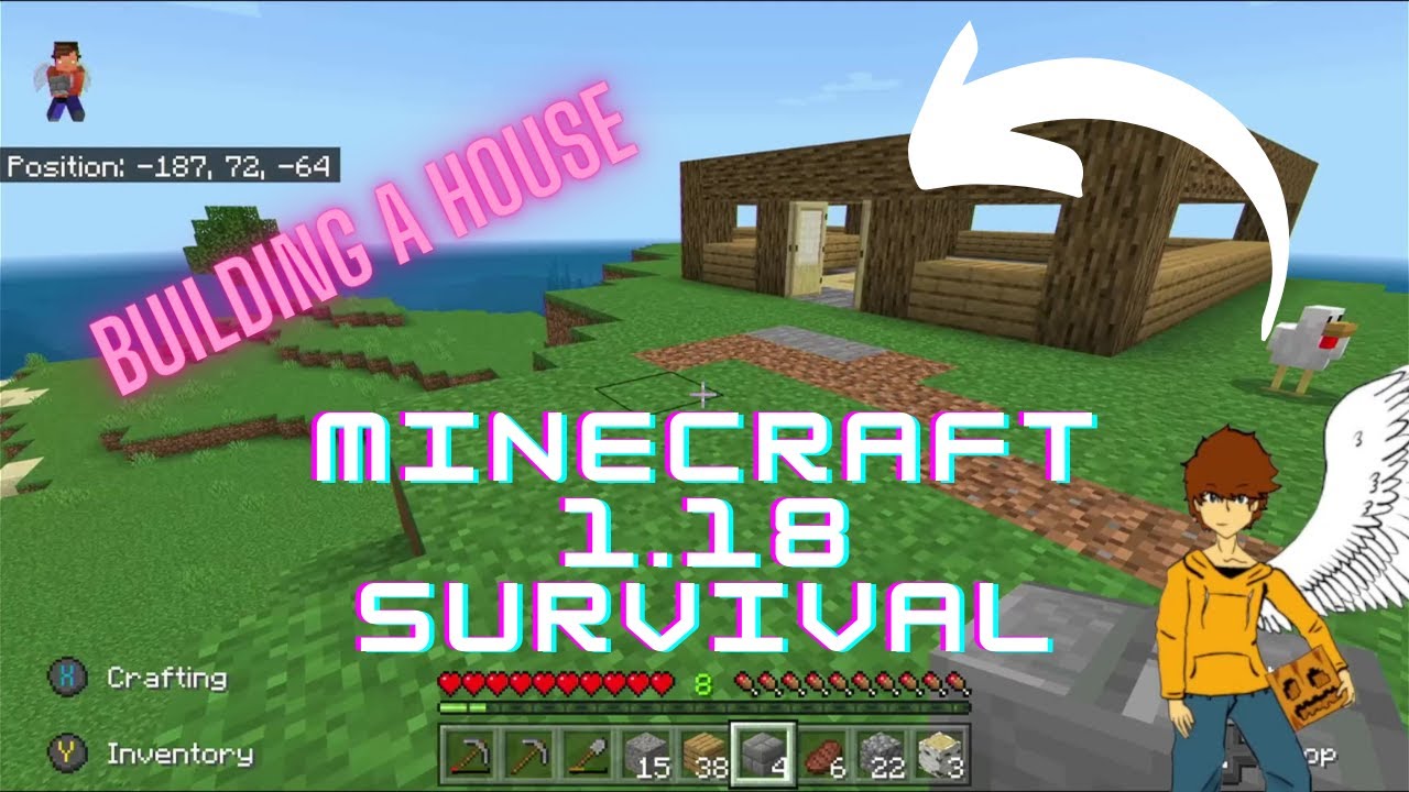 1.18 MINECRAFT SURVIVAL - Building a House - YouTube