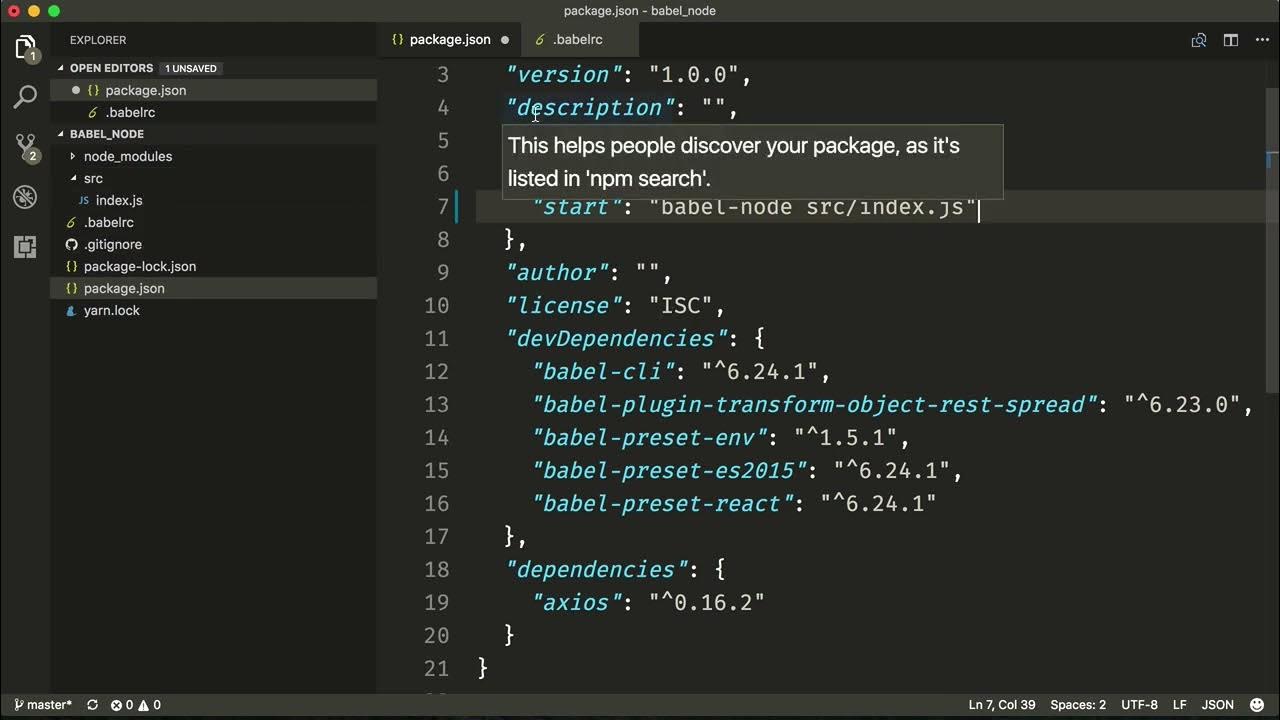 Use babel-preset-env to Use Native Node Features and Also Use Babel Plugins - YouTube