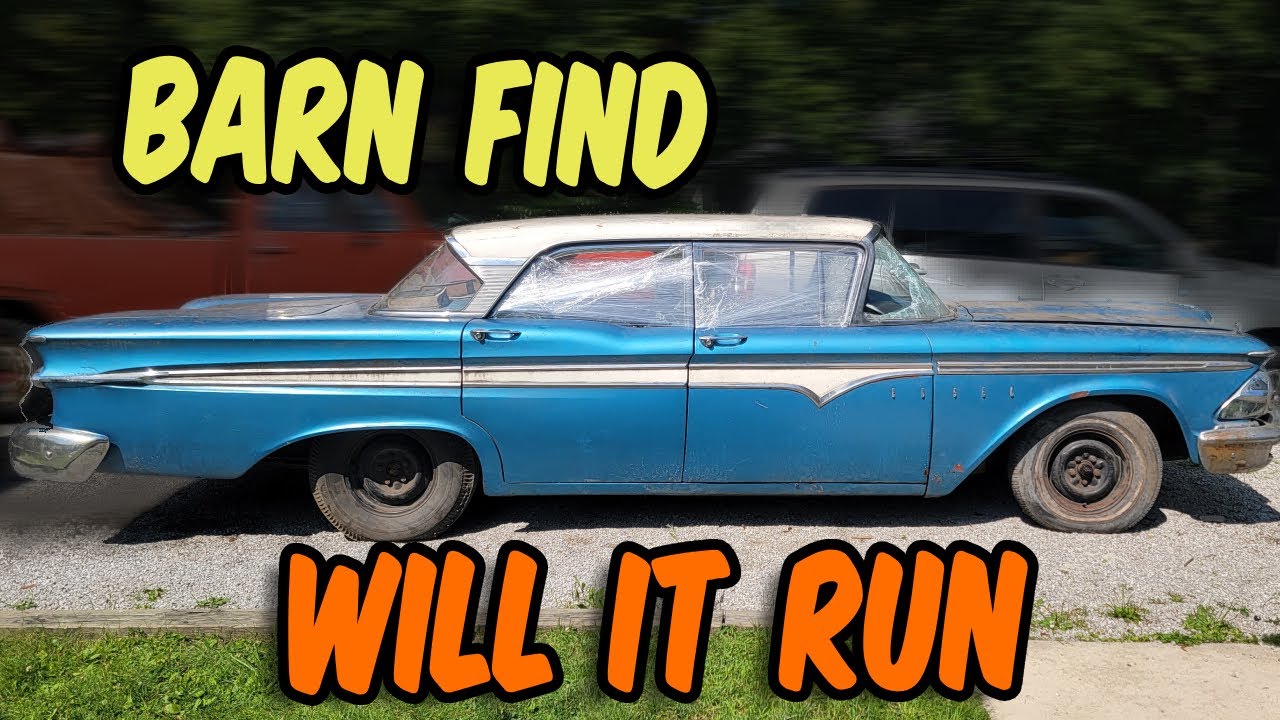 1959 EDSEL BARN FIND FIRST START IN YEARS!! - YouTube