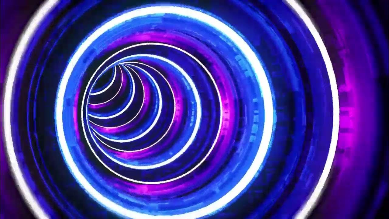 RETRO TUNNEL LOOP - Synth wave VJ Loop Seamless 4K - YouTube