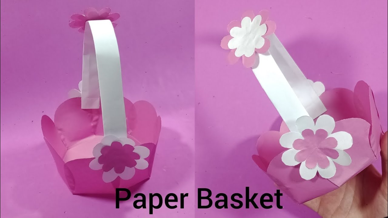 Diy paper Basket||How to make Basket with paper||Easy way - YouTube