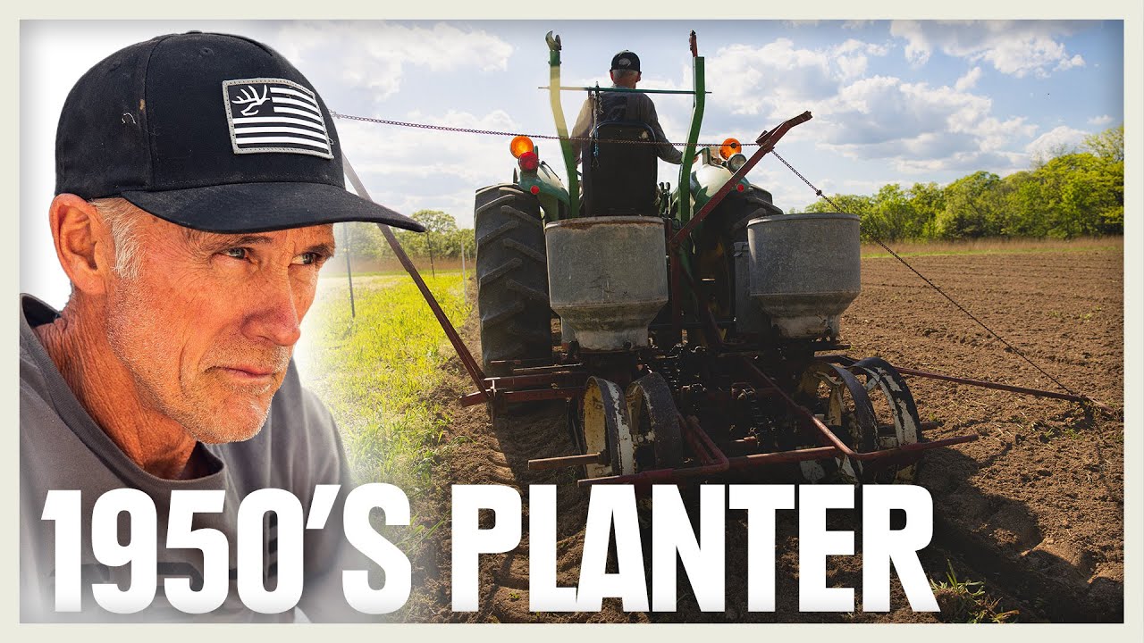 Planting Corn Food Plot for Deer with Antique Equipment! - YouTube